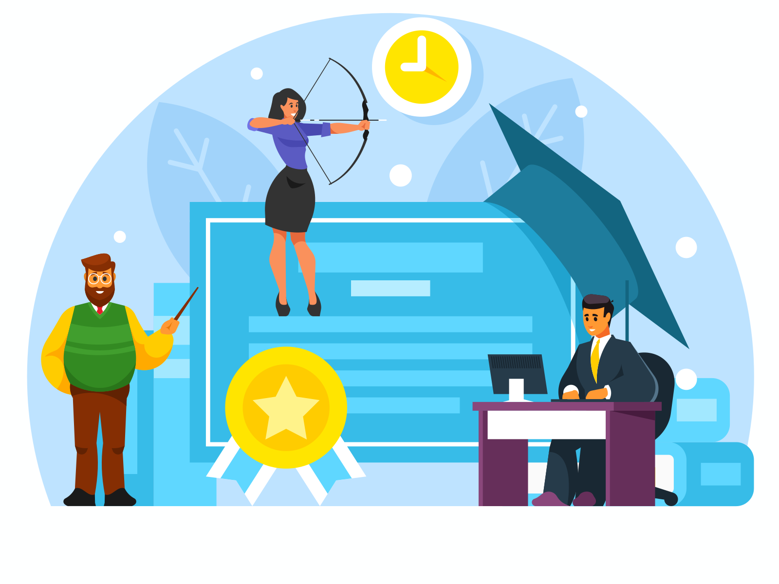 Certificate of completion of online courses - Education - SVG vector ...